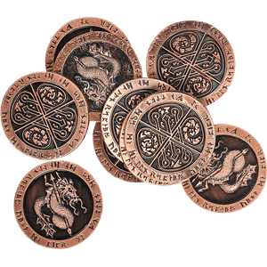 Coins for LARP, Fantasy Coins, and Roleplaying Coins - LARP Distribution