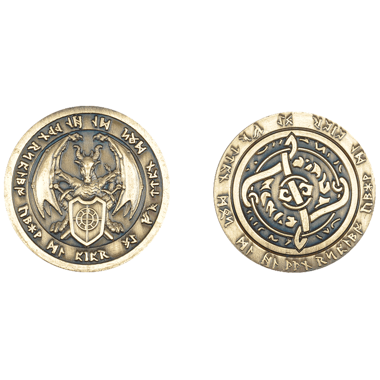 Set of 10 Silver King LARP Coins - MY101158 - LARP Distribution