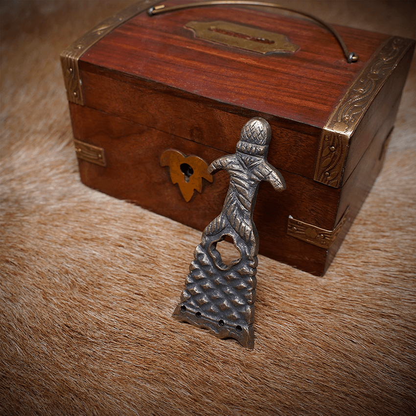 Antiqued Brass Renaissance Belt Tip