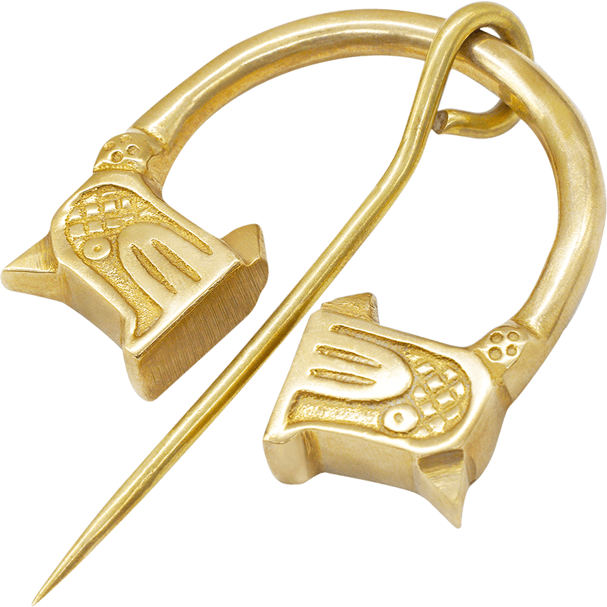 Viking Wolf Cloak Pin