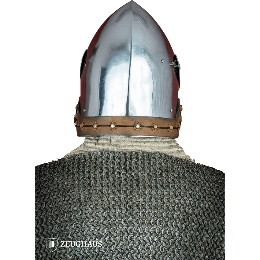 Full Visor Bascinet Helmet - Polished